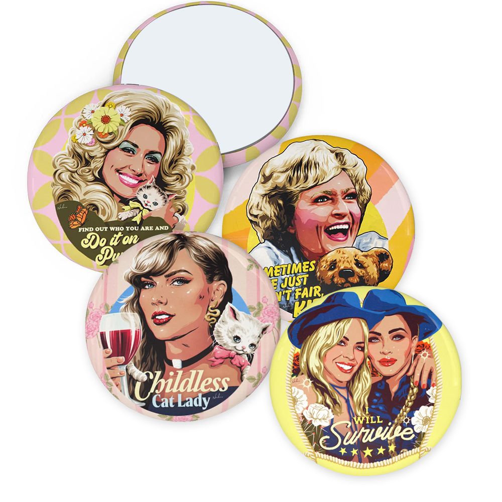 Custom Button Badge Mirror | OEM Manufacturer of The Exquisite And ...