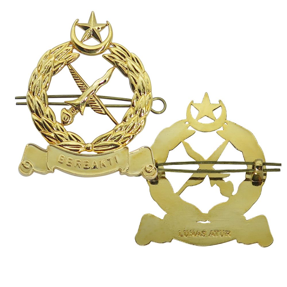 Custom Cut-out Badge | OEM Manufacturer of High-Quality Hollow Badges ...