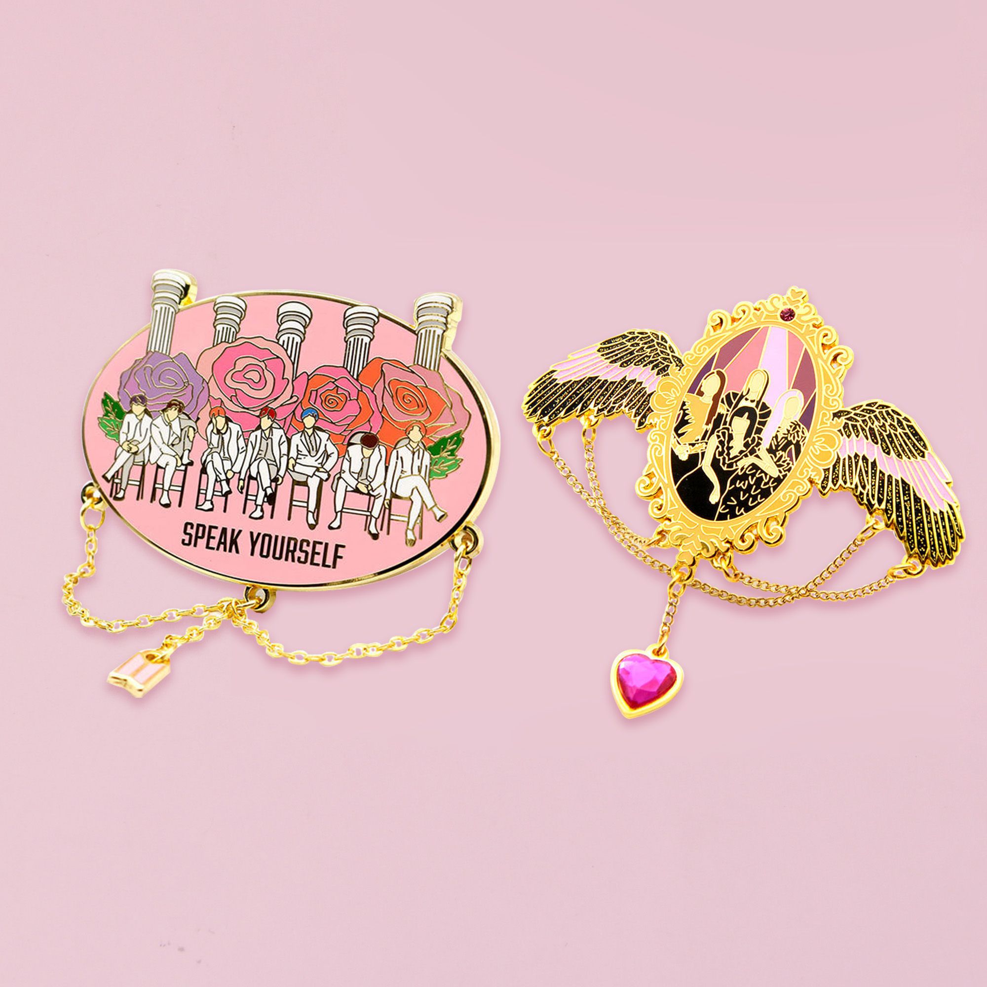 Custom Dangling Lapel Pin | OEM Manufacturer of Bespoke hanging lapel ...