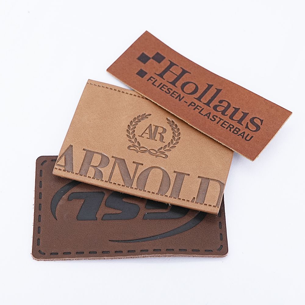 Custom Debossed Leather Patch | OEM Manufacturer of Custom Debossed PU ...