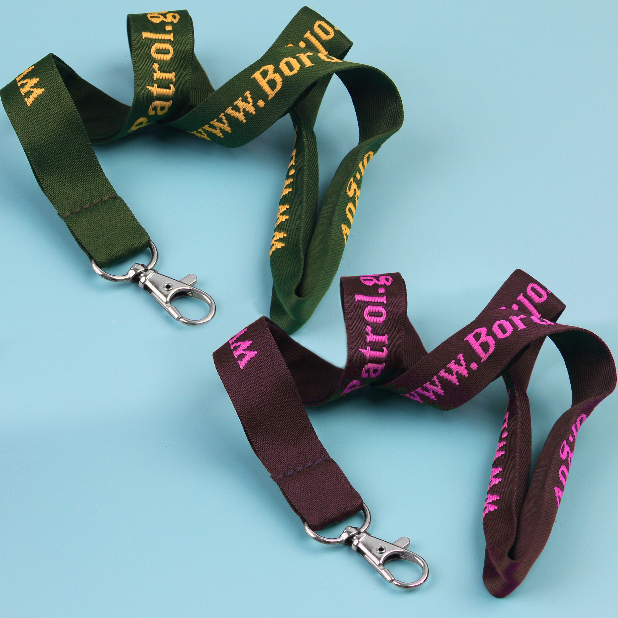 Custom Double Layered Woven Lanyard | OEM Manufacturer of Boost Your ...