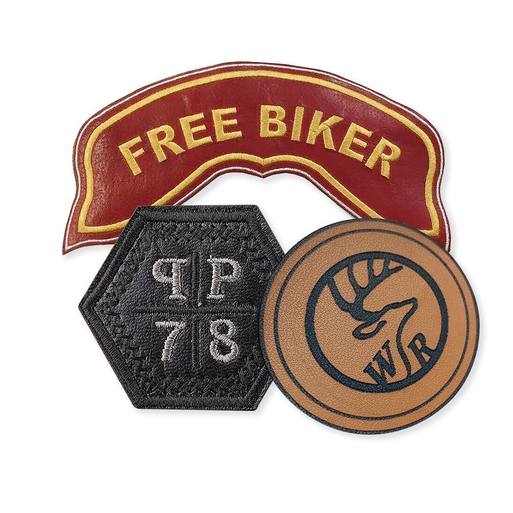 Custom Embroidered Leather Label | OEM Manufacturer of Bespoke ...