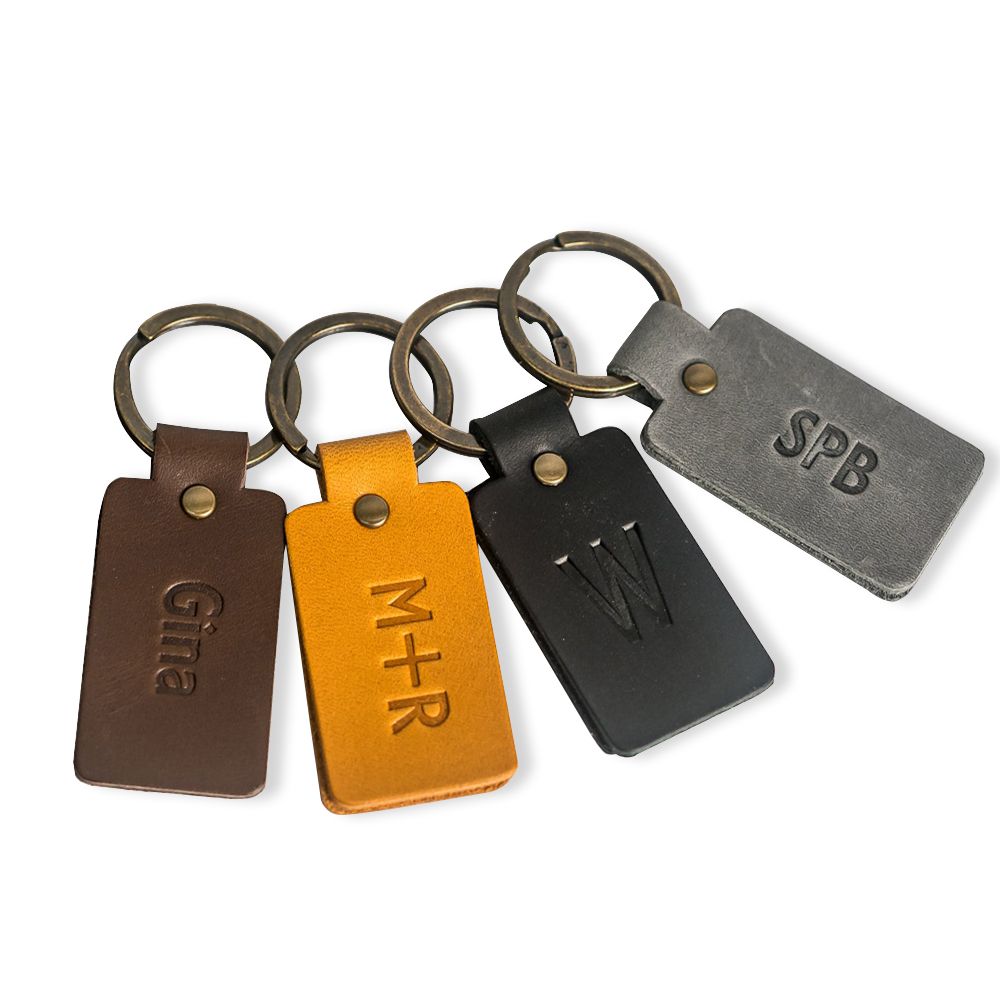Custom Leather Key Tag | OEM Manufacturer of Custom PU Leather Keychain ...