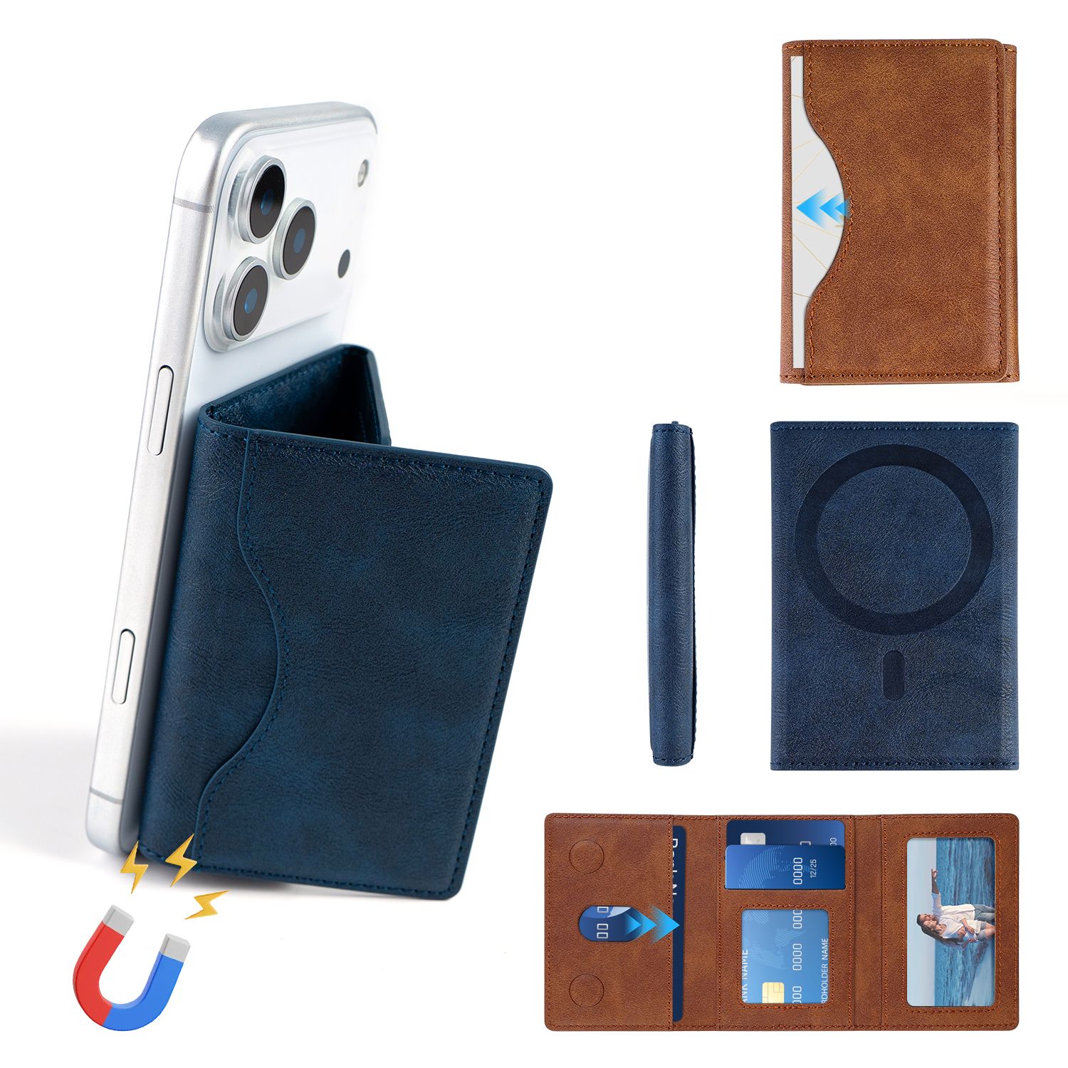 Custom Leather MagSafe Wallets | OEM Manufacturer of Custom Leather ...