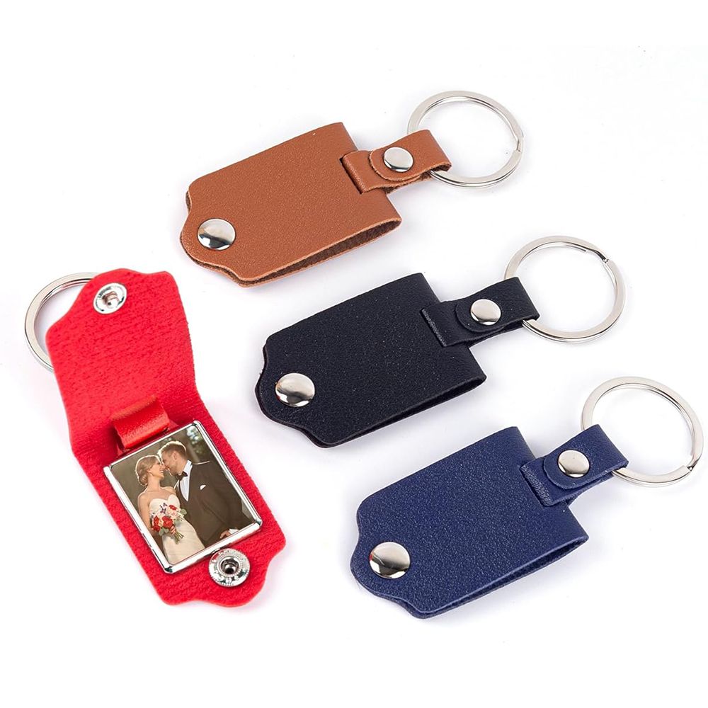Custom Leather Photo Frame Keychain | OEM Manufacturer of Personalize ...
