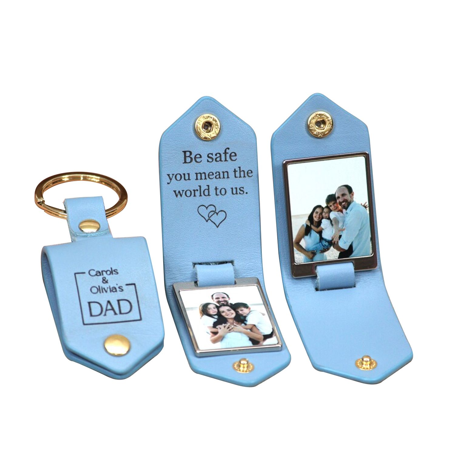 Custom Leather Photo Keychain | OEM Manufacturer of Custom Leather ...