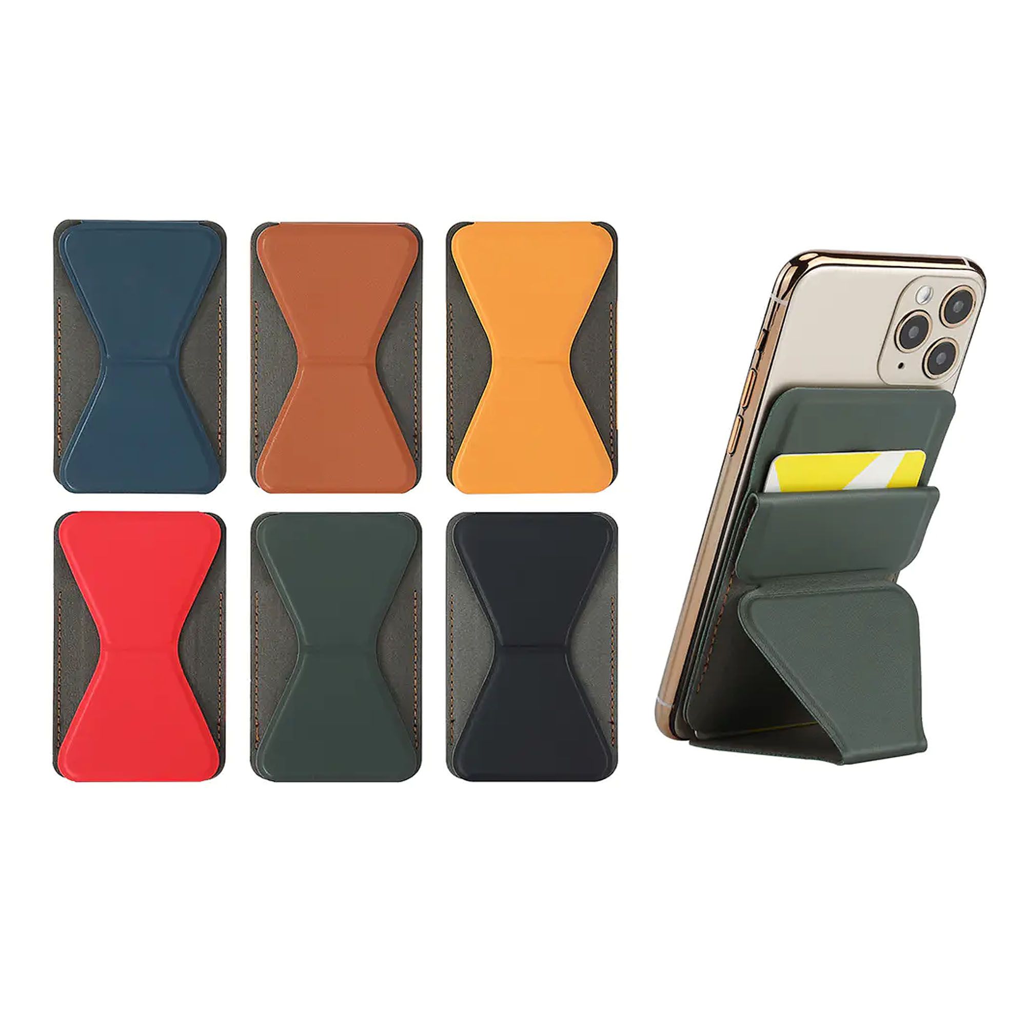 Custom Magnetic Leather Phone Card Wallet | OEM Manufacturer of Custom ...
