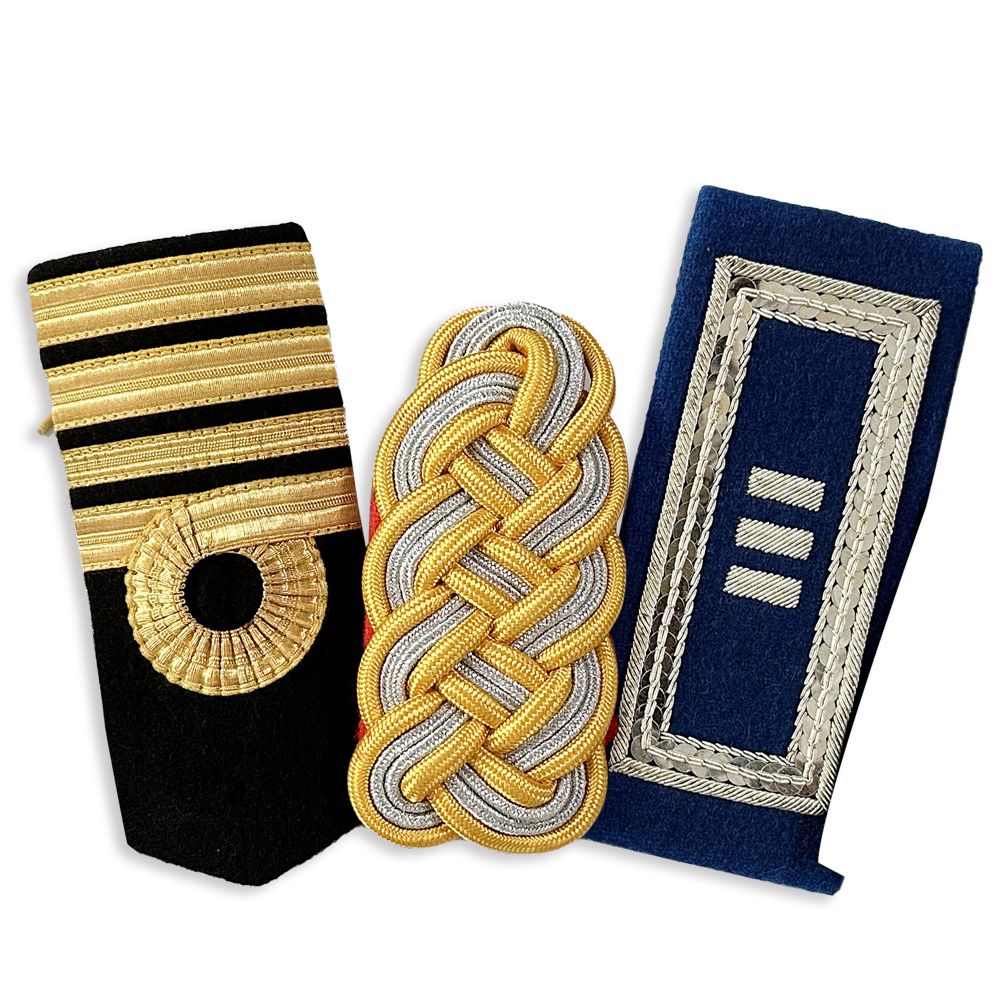 Custom Military Embroidery Epaulette | High-Quality Custom Metal Badges ...