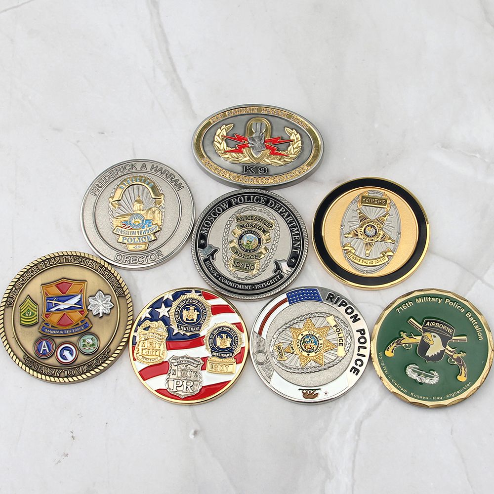Police Challenge Coins – Custom Design, Fast Shipping