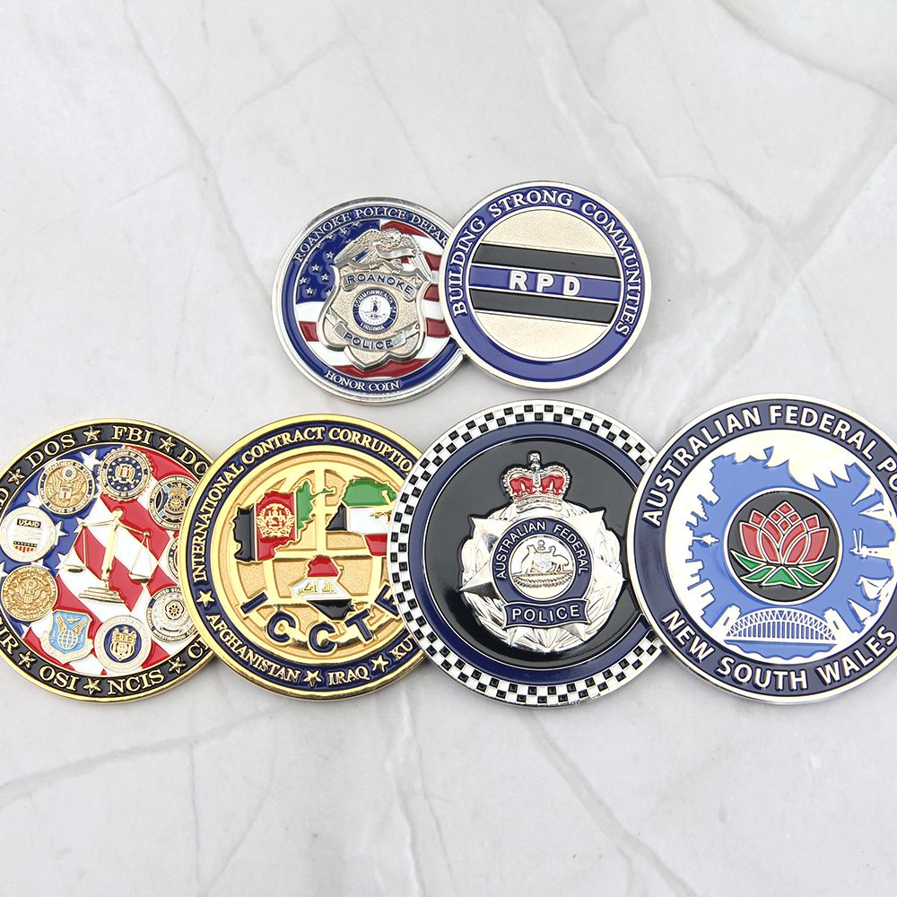 Police Challenge Coins – Custom Design, Fast Shipping