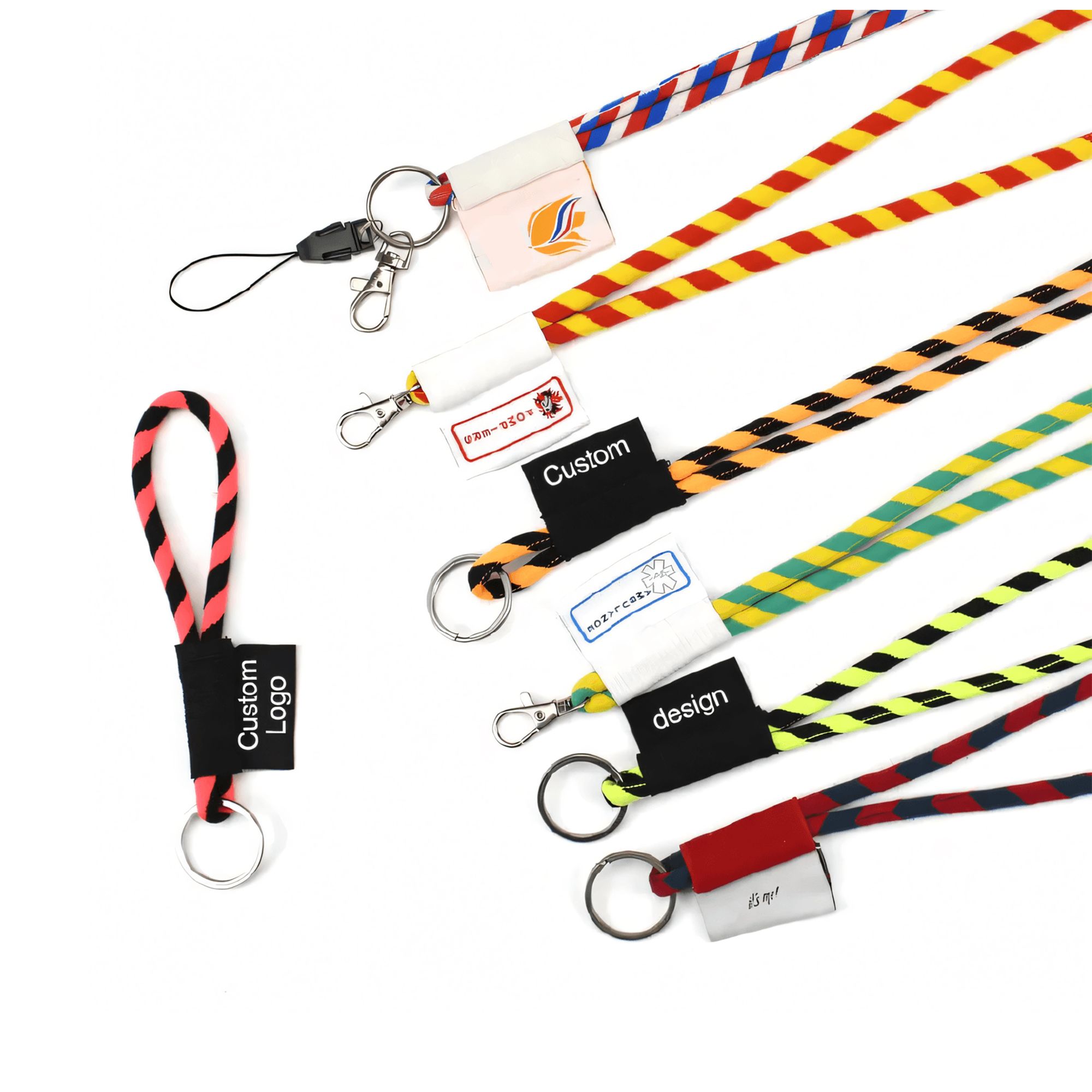 Custom Round Woven Lanyard | OEM Manufacturer of Custom Round Woven ...