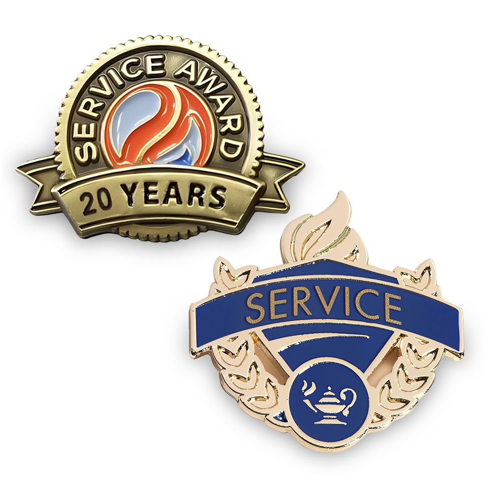 Custom Service Award Pin | OEM Manufacturer of Custom award badges with ...