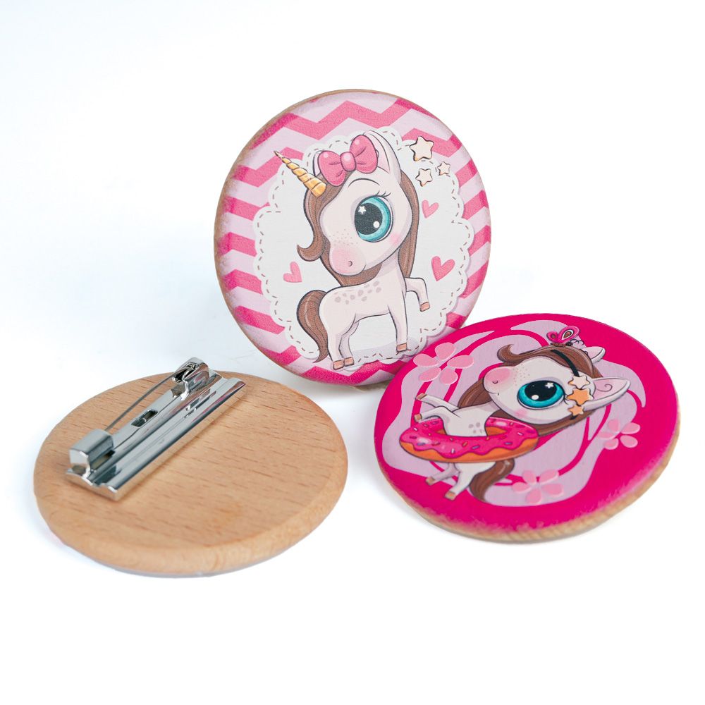 Custom UV-Printed Button Badges | OEM Manufacturer of Custom Button ...