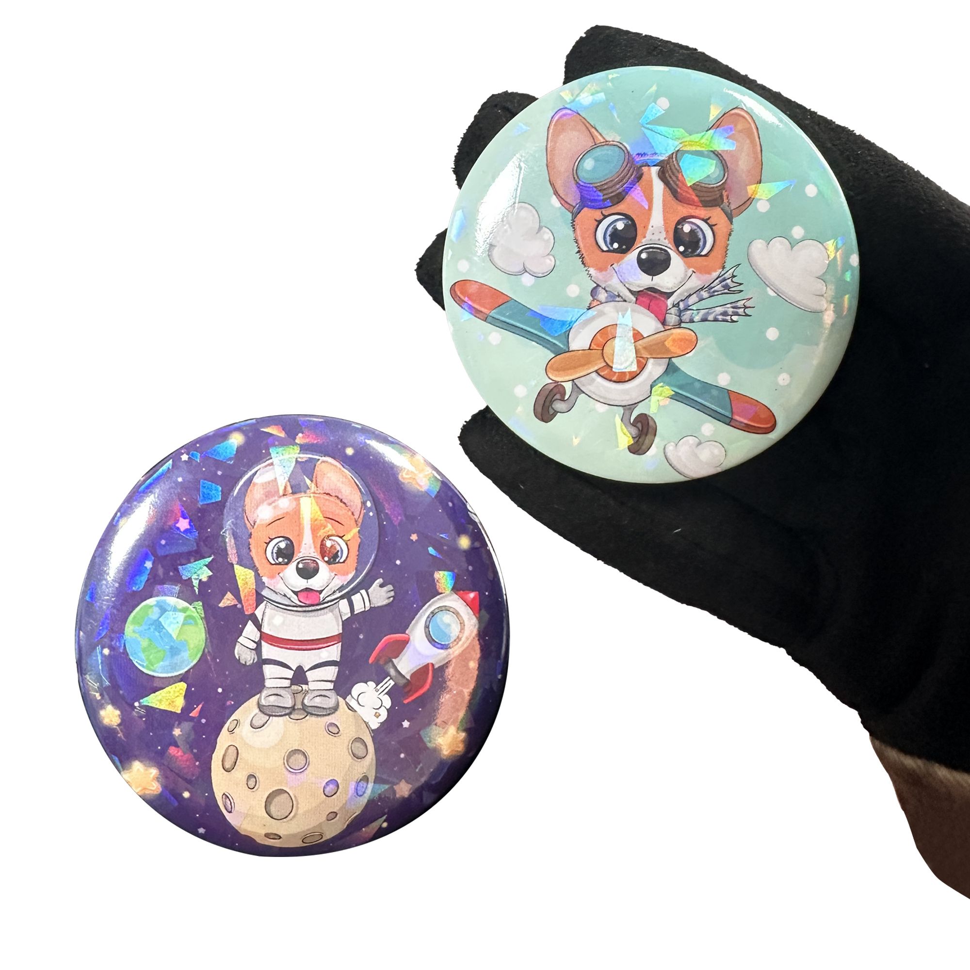 Holographic Pin Back Button | OEM Manufacturer of Wholesale Durable ...