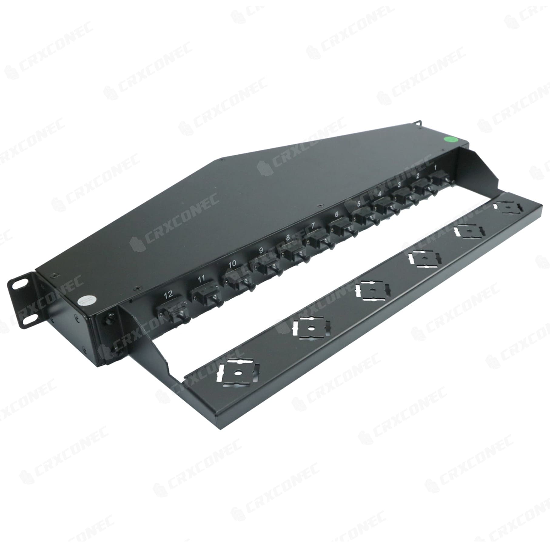 1U 144 Port Angled MTP To LC Fiber Optic Panel | Advanced Fiber Cabling ...