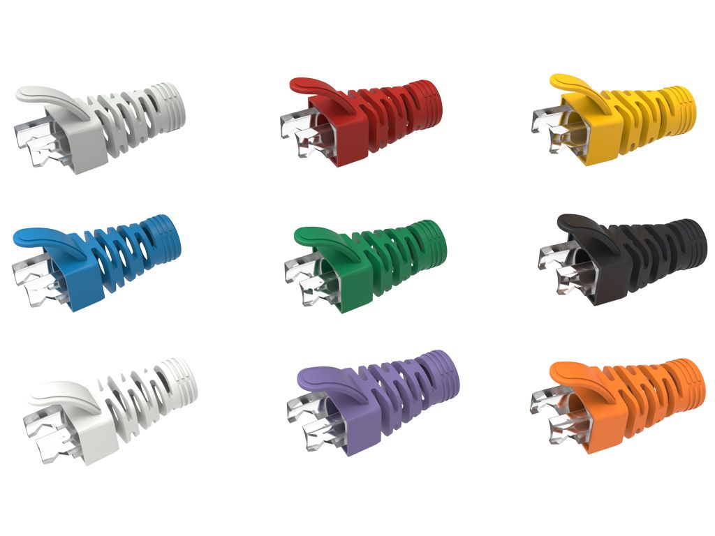 RJ45 Connector buckle type Strain Relief | Advanced Fiber Cabling ...