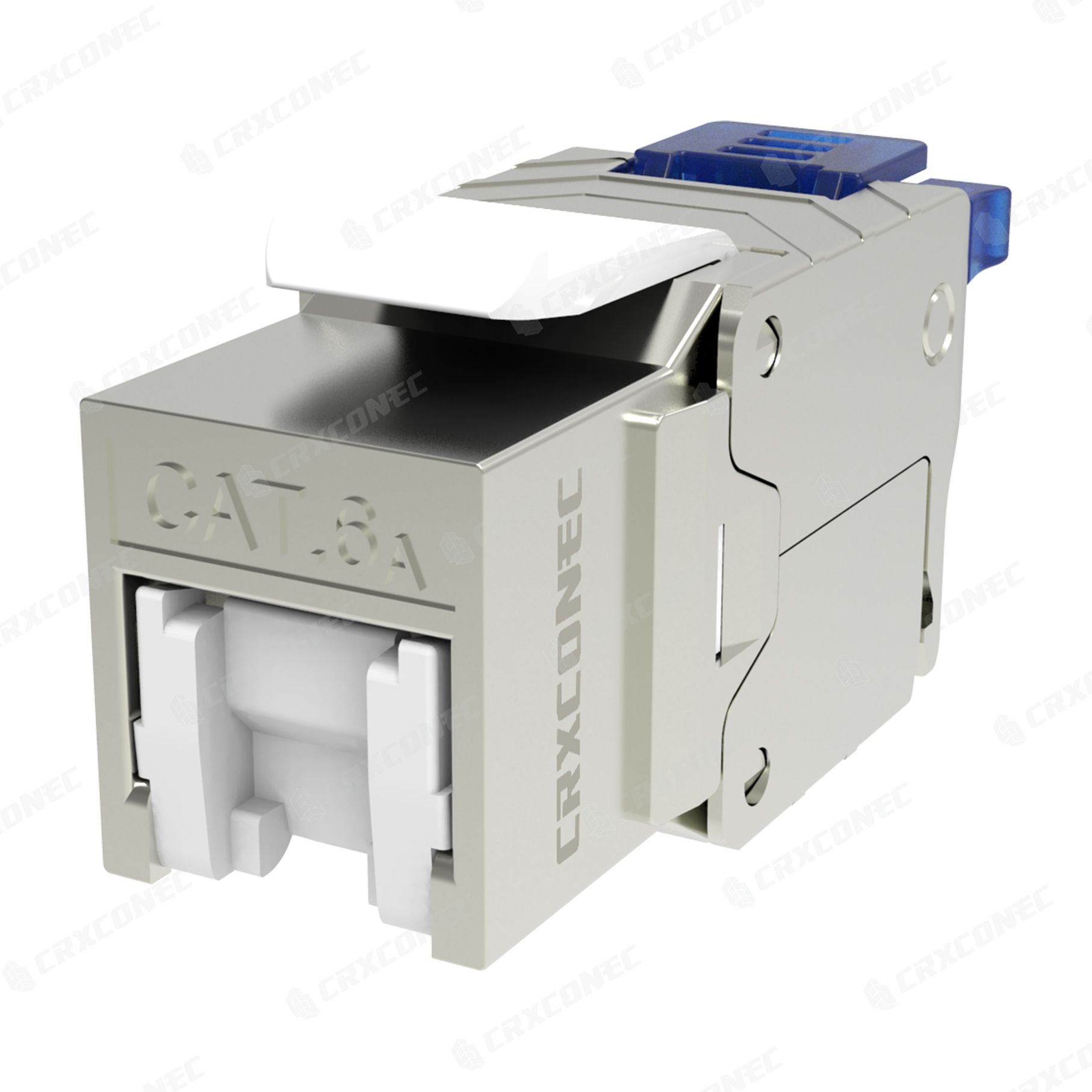 Cat6A STP Linear Cable-Clamper Toolless Keystone Jack With Shutter | Advanced Fiber Cabling ...