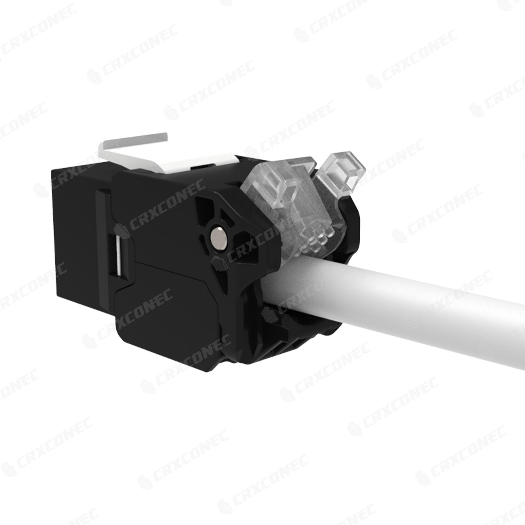 Cat6 Toolless RJ45 Keystone Jack 180 Degree UTP With Cable-Clamper ...
