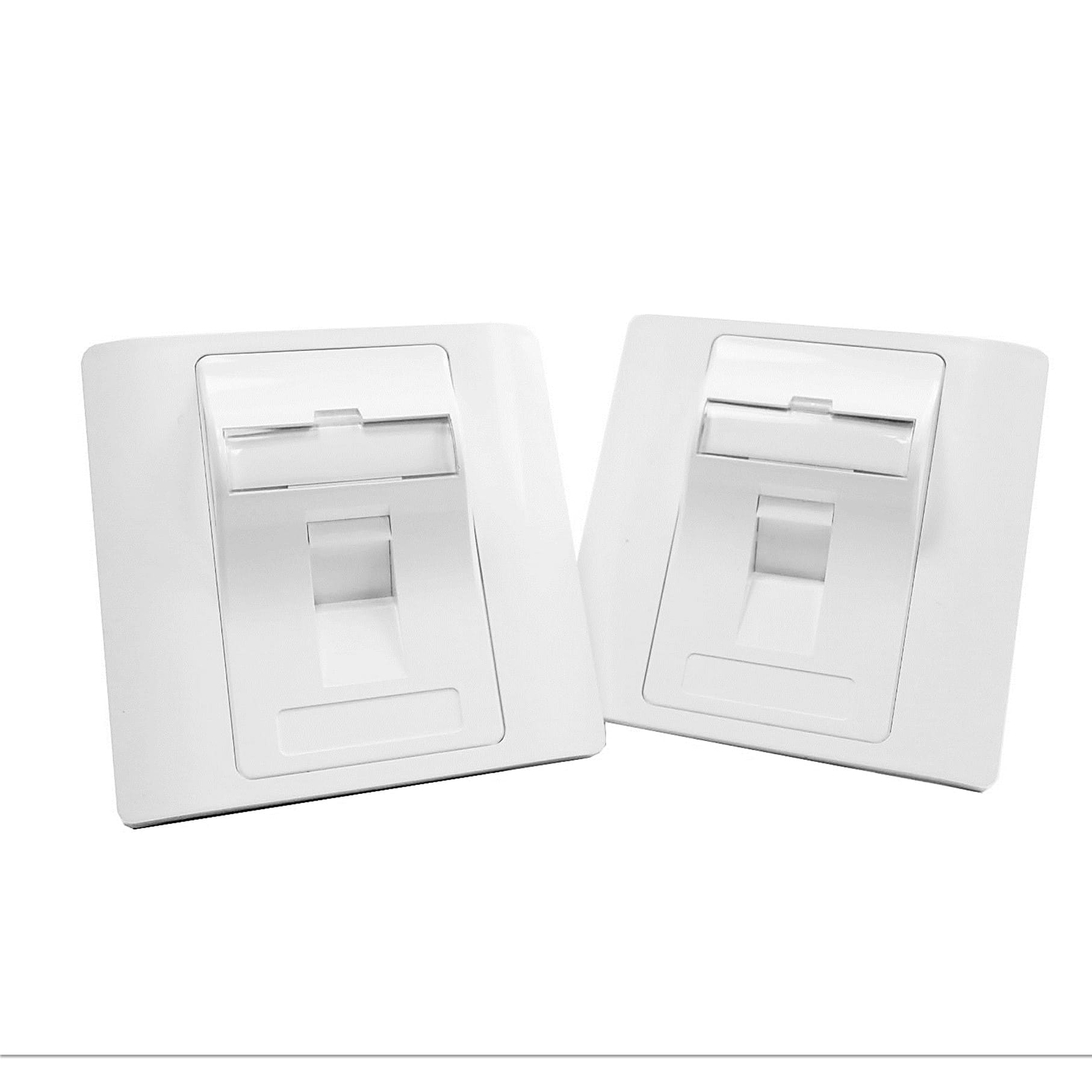 British Style 1 Port Angled Ethernet Wall Plate 86*86MM | Advanced ...