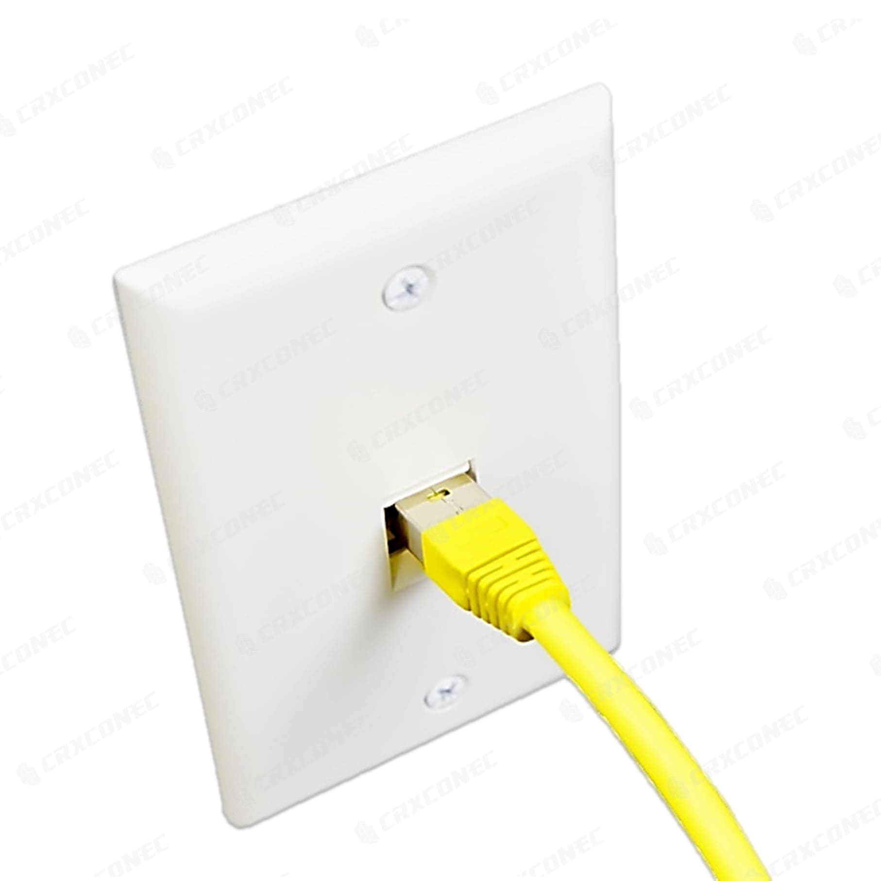 American Style 1 Port Faceplate RJ45 Frame With Shutter 114*70MM ...