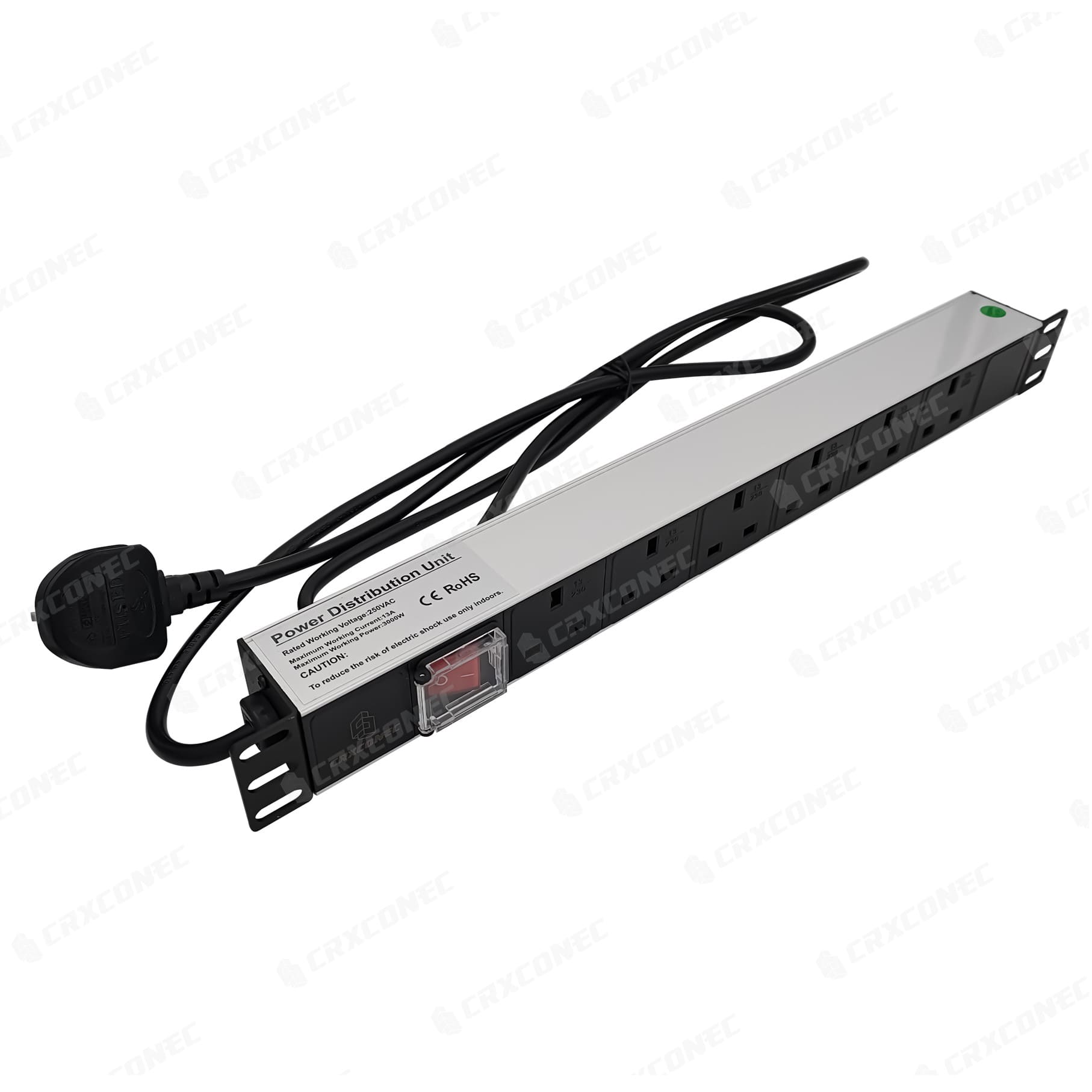 6-Way 13A UK PDU Power Distribution Unit | Advanced Fiber Cabling ...