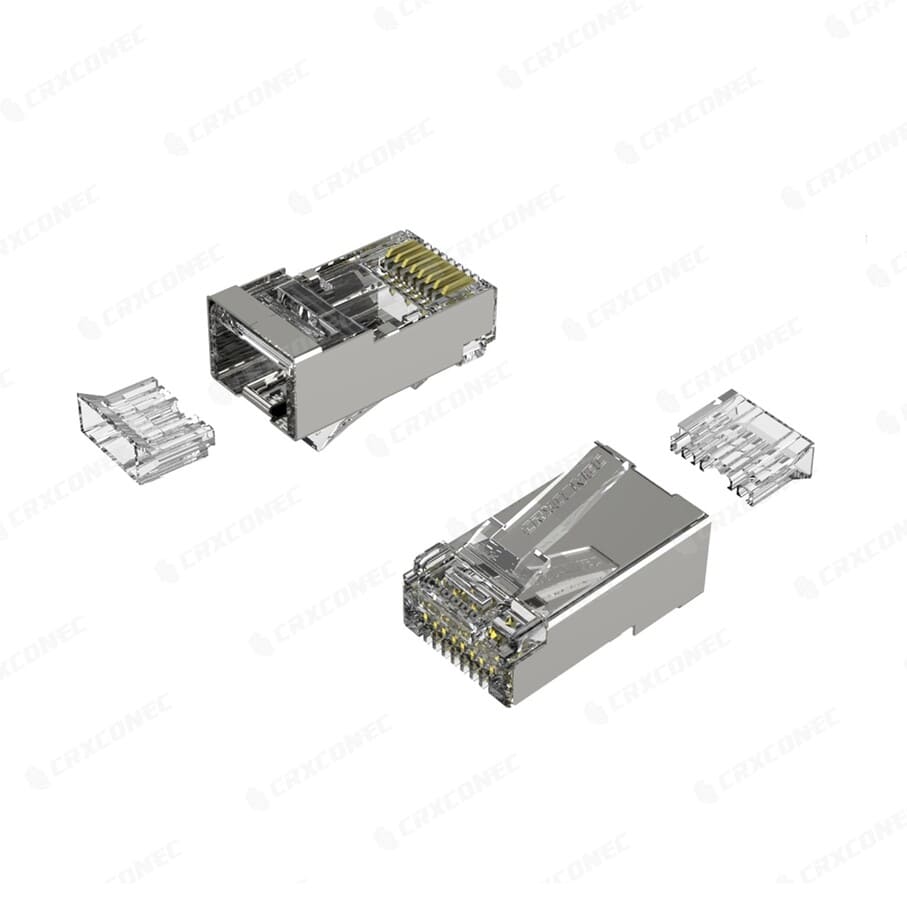 Cat6A STP RJ45 Connector With Insert 5 Up / 3 Down | Advanced Fiber ...
