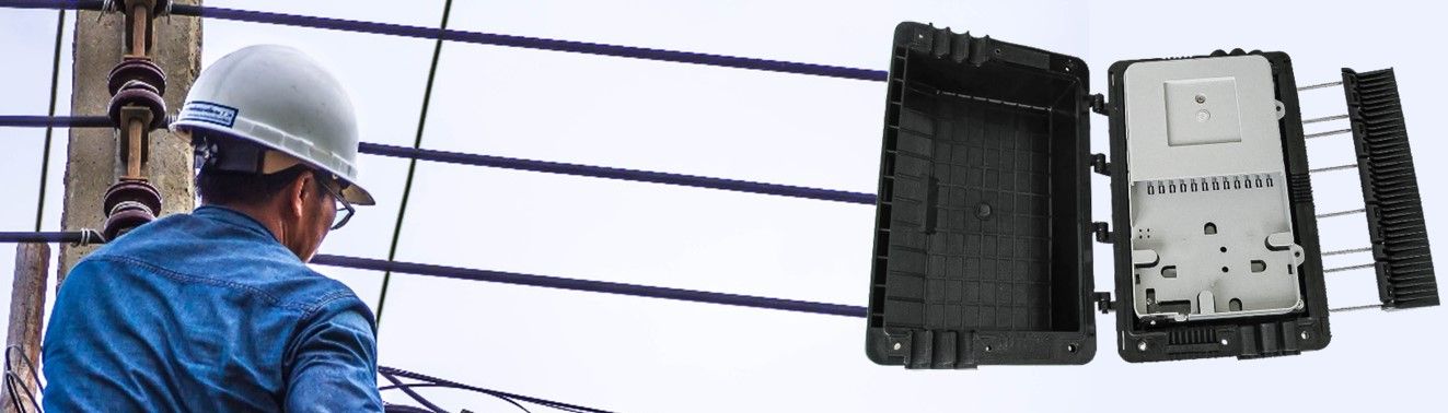 FTTH Outdoor 48 Core Inline Fiber Joint Closure Mechanical Sealing Type ...