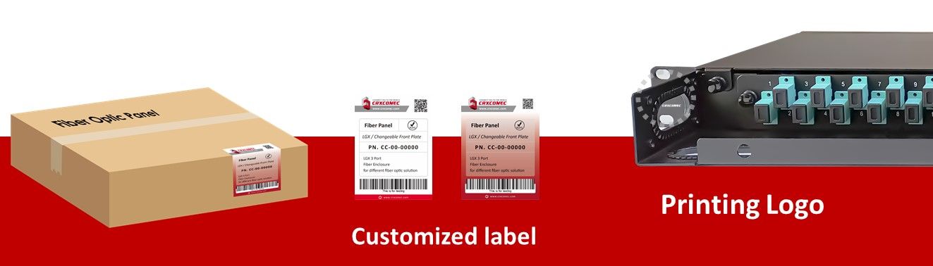 1U 24 Staggered Port Fixed Type Fiber Optic Rack Panel | Advanced Fiber ...