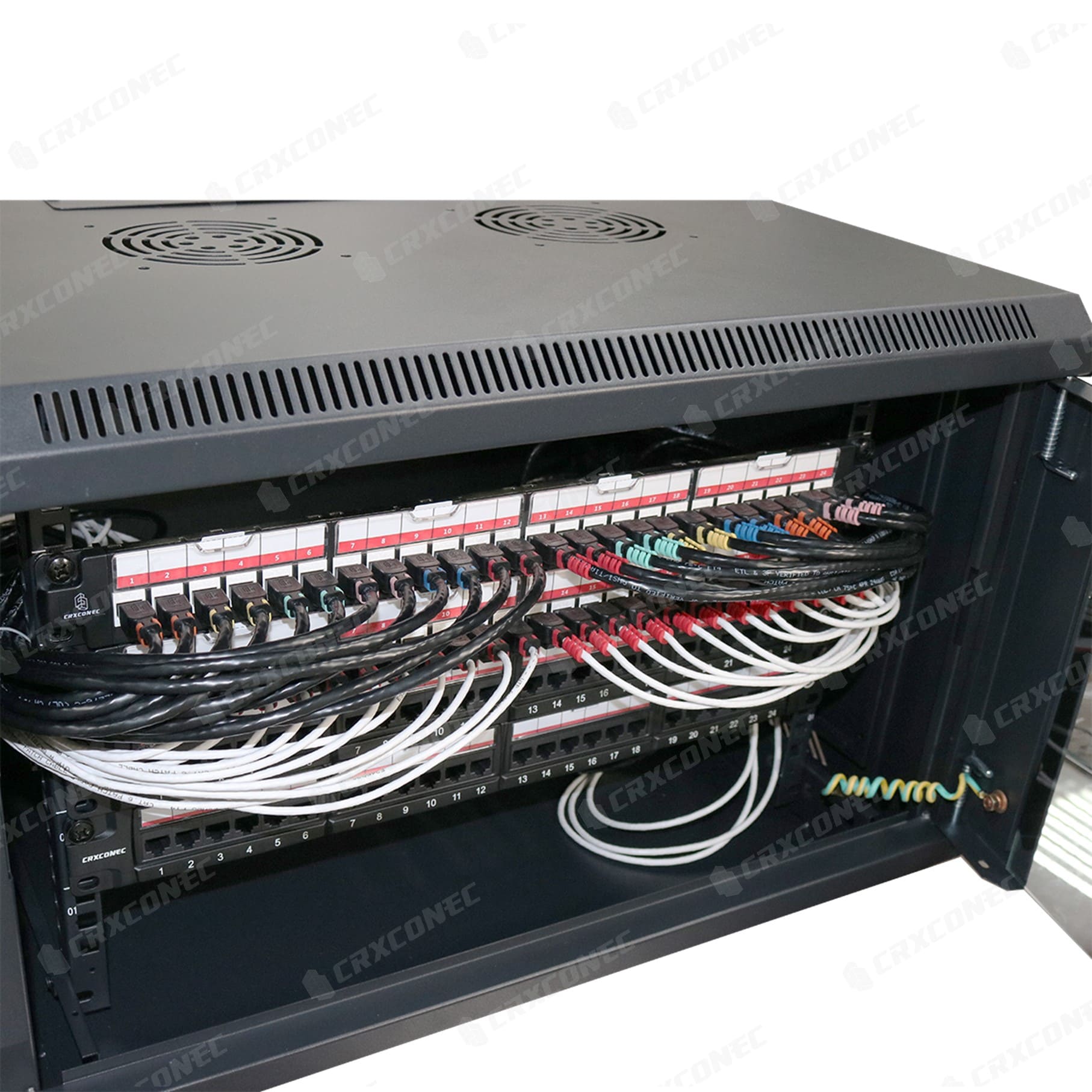 Swinging Wall Mount Cabinet With Vented Door | Advanced Fiber Cabling ...