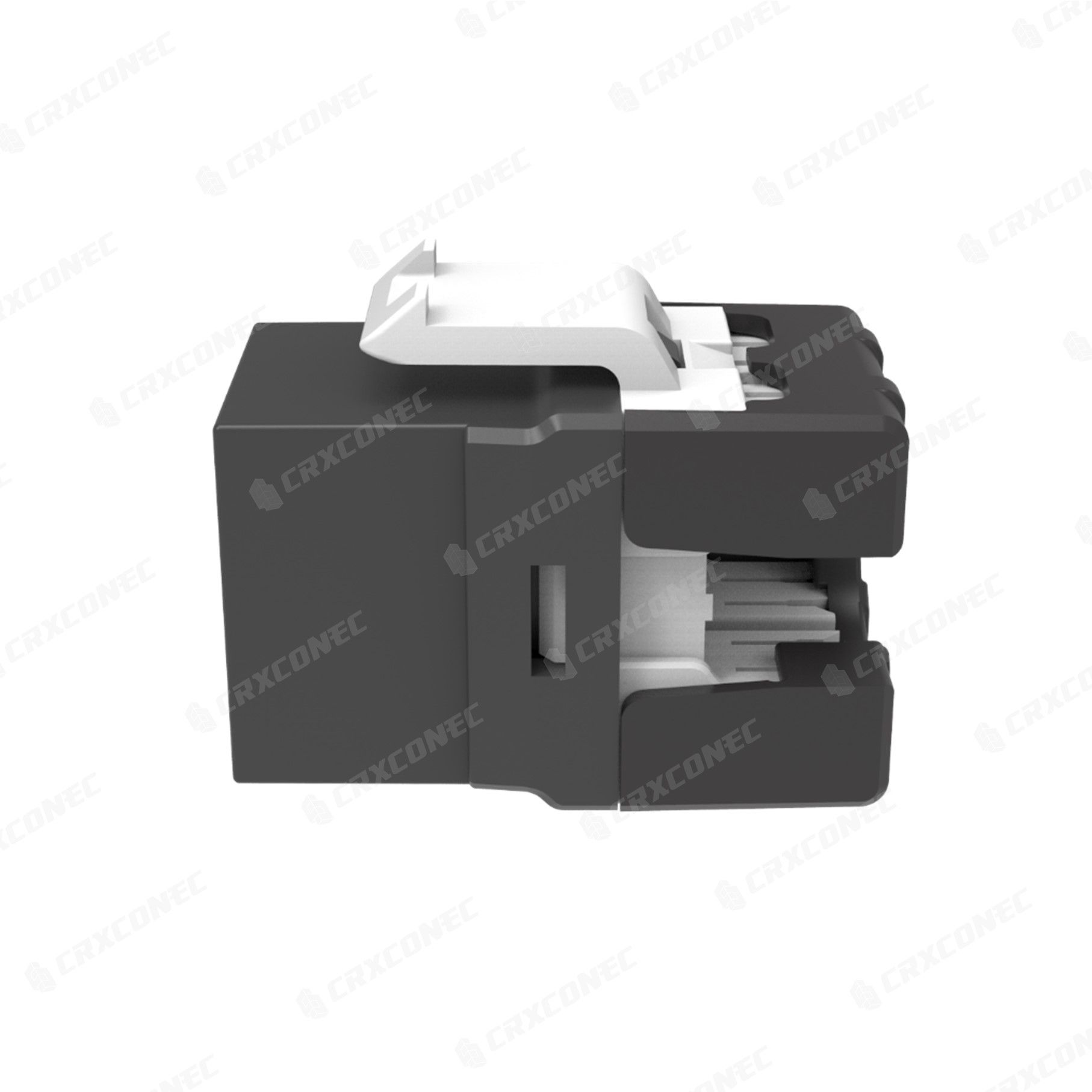 Cat.6 180 Degree Unshielded Punch Down Keystone Jack with Built-In ...