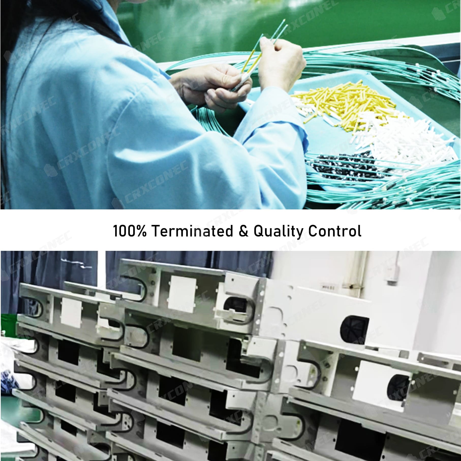 1U 24 Staggered Port Fixed Type Fiber Optic Rack Panel | Advanced Fiber ...