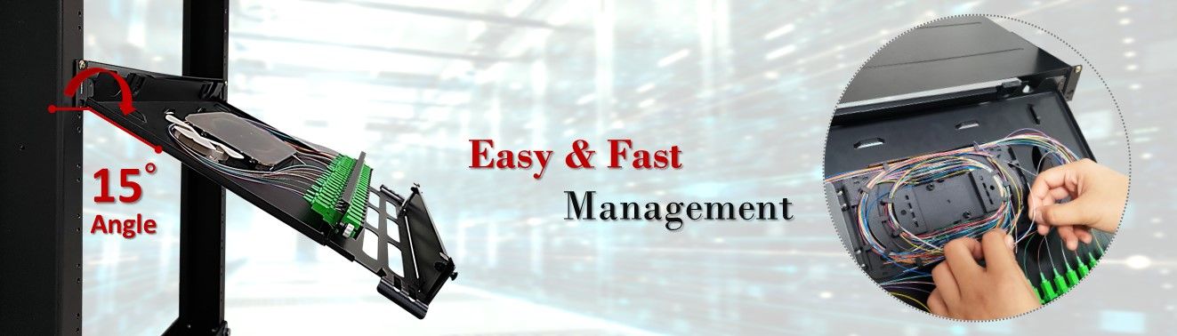 Multi functions LGX Rack Mount Fiber Drawer Panel With Front Door ...