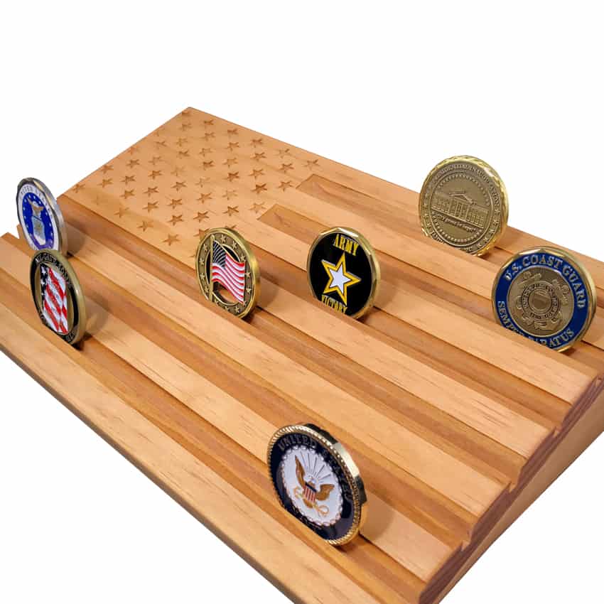 Coin Wooden Display Board | Embroidered patches manufacturer | Star ...