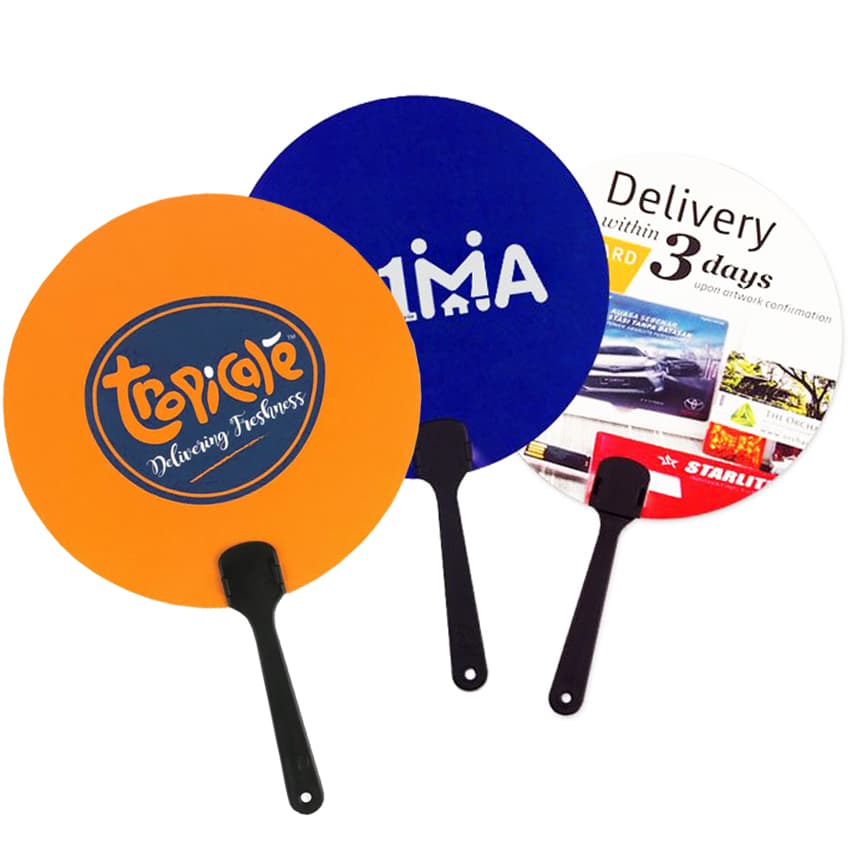 Promotional Plastic Hand Fan | Embroidered patches manufacturer | Star ...