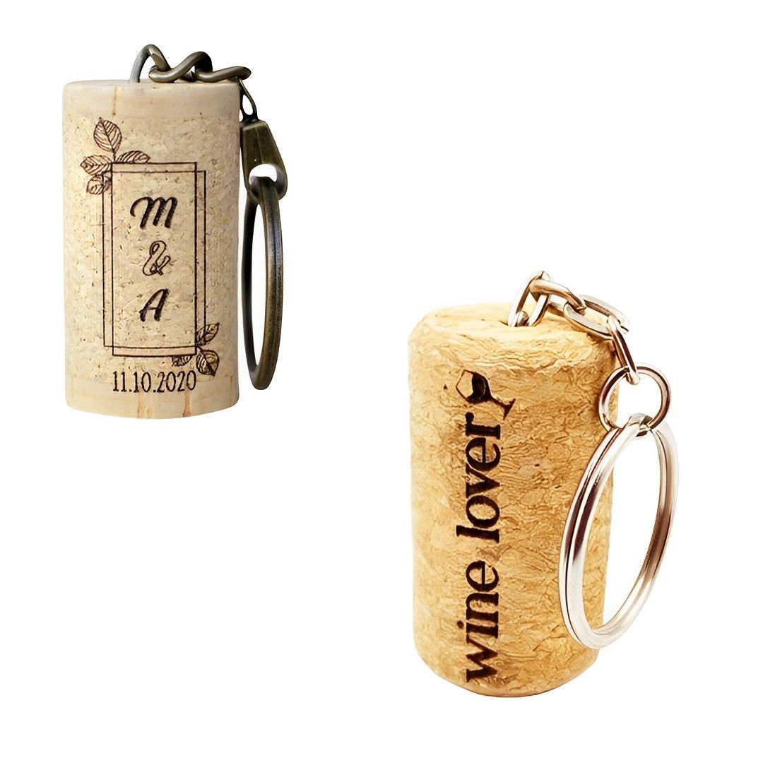 Llaveros de corcho para vino personalizados | Fabricante de parches ...