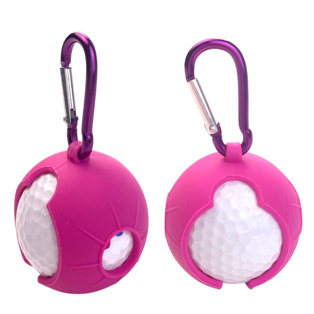 Printed Logo Silicone Golf Ball Bag | Embroidered patches manufacturer ...