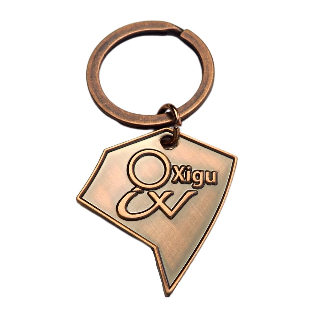 No Color Filled Metal Stamped Keychain | Custom Gifts, Pins, Medals ...