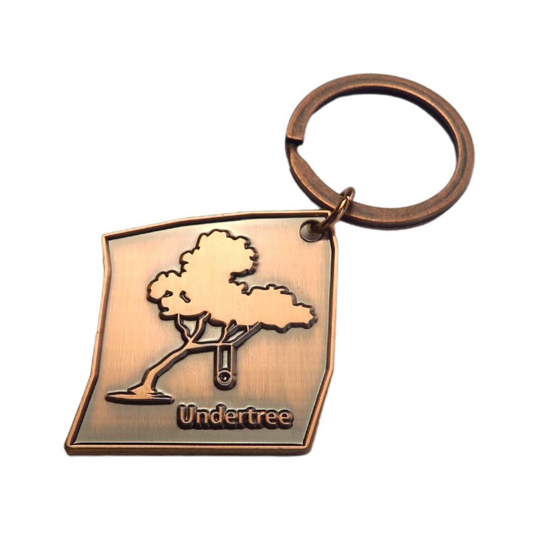 No Color Filled Metal Stamped Keychain | Embroidered patches ...