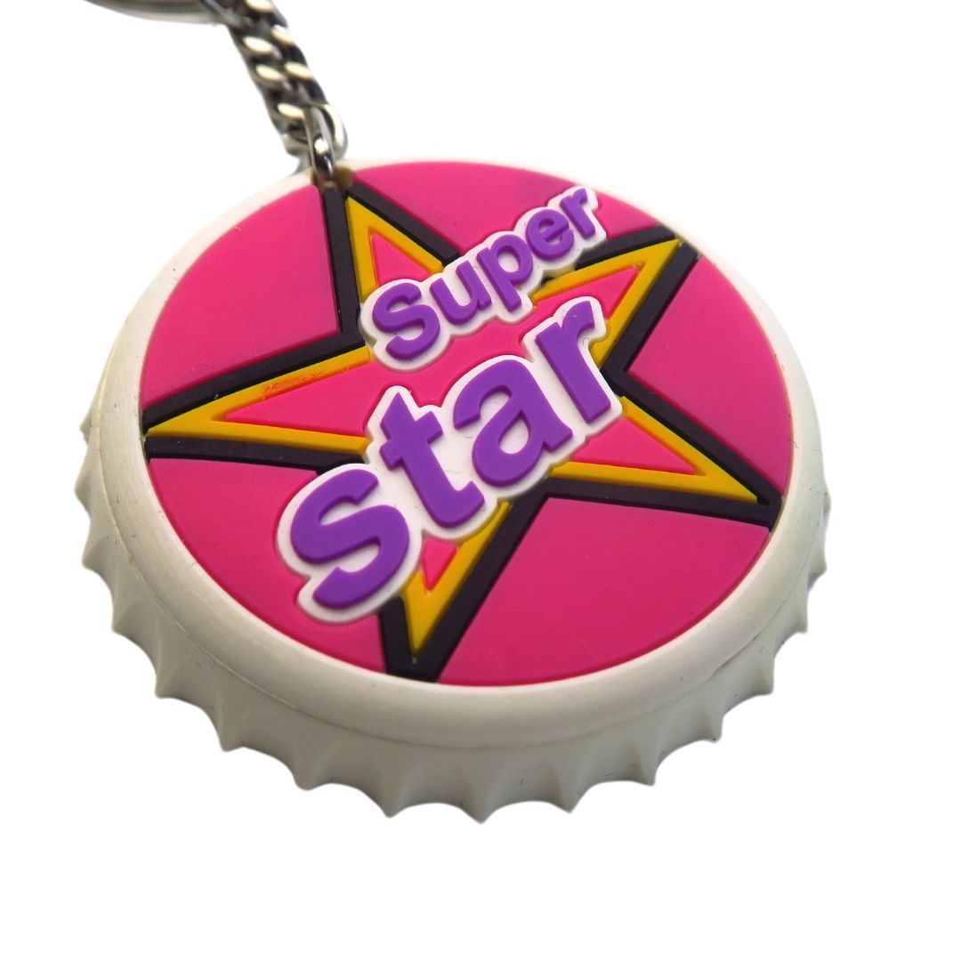 Bottle Cap Opener Keychain | Embroidered patches manufacturer | Star ...