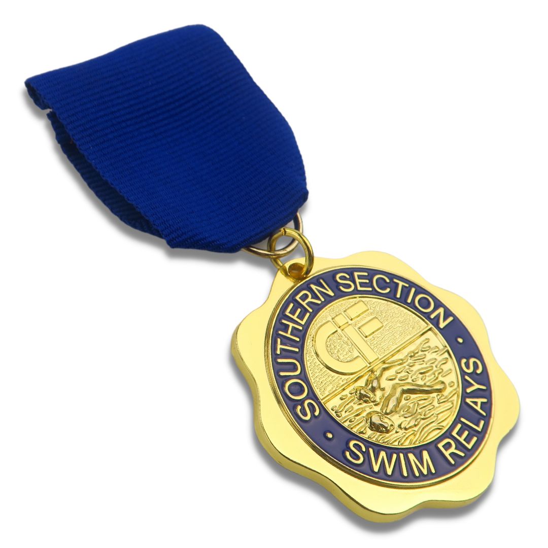 Custom Medal of CIF Southern Section Swim Relays | Embroidered patches ...