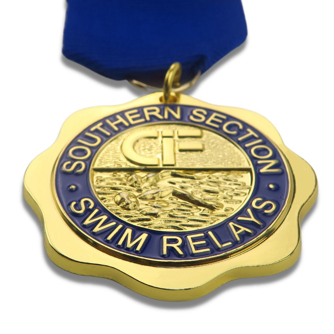 Custom Medal of CIF Southern Section Swim Relays | Embroidered patches ...