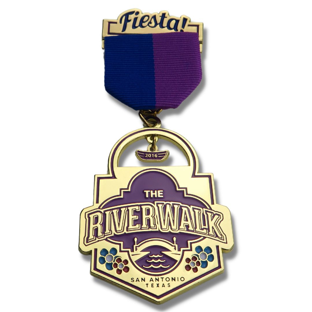 Fiesta Medal San Antonio | Embroidered patches manufacturer | Star ...