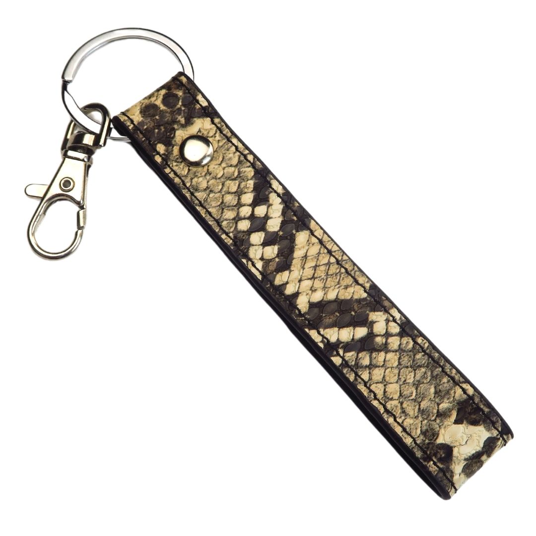 Animal Pattern Leather Strap Keychain | Embroidered patches ...