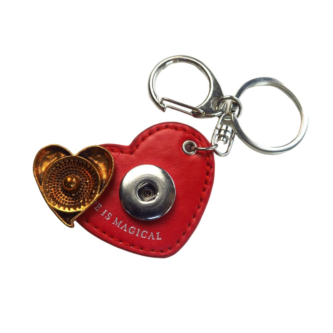 Leather Snap Jewelry Keychain | Embroidered patches manufacturer | Star ...