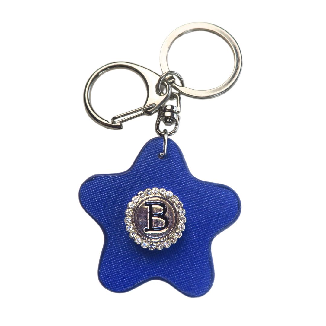 Leather Snap Jewelry Keychain | Embroidered patches manufacturer | Star ...
