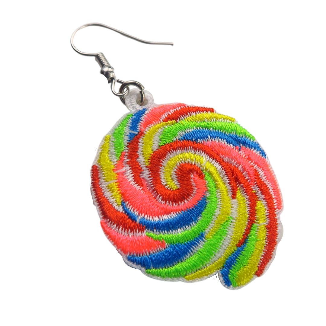 Custom Embroidery Earrings | Embroidered patches manufacturer | Star ...