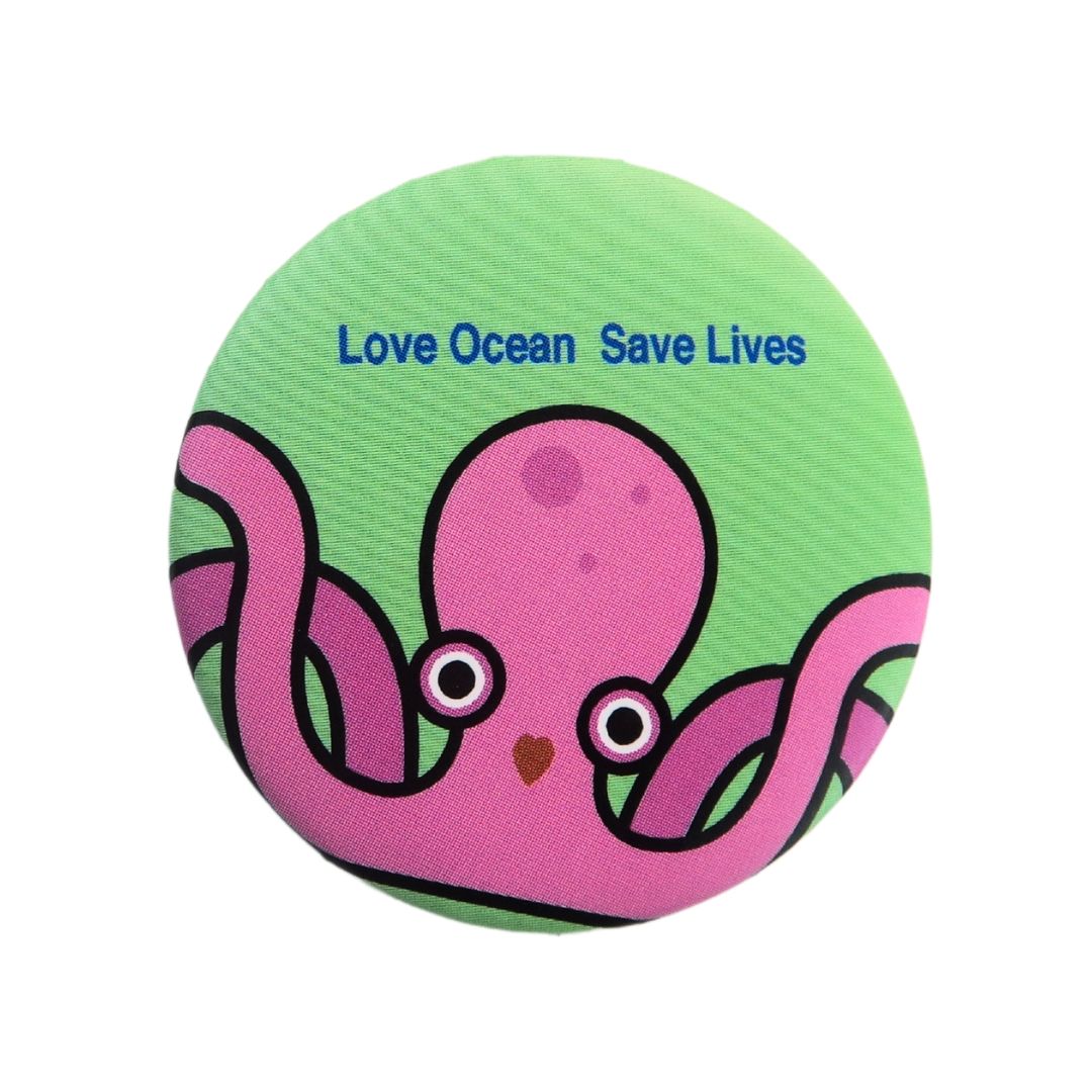 Personalized Button Pins with Fabric | Embroidered patches manufacturer ...