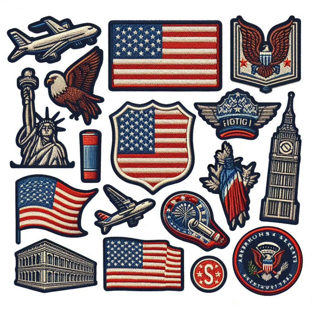 Personalized USA Patches | Embroidered patches manufacturer | Star ...