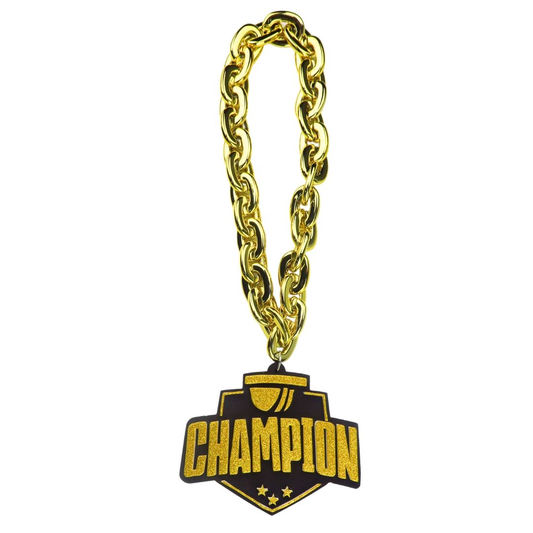 3D Foam Fan Chain With ABS Necklace | Embroidered patches manufacturer ...