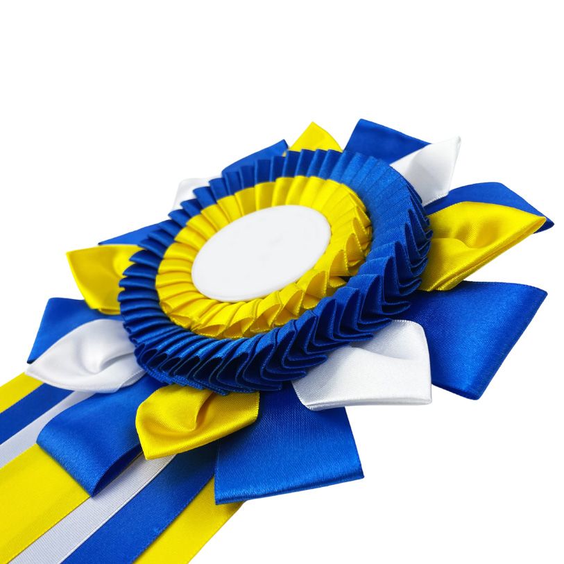 Personalized Rosette Ribbon | Embroidered patches manufacturer | Star ...